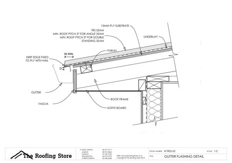 Standing Seam Metal Roof Fascia Detail