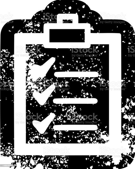 Symbole De Licône De La Liste De Contrôle Vecteurs Libres De Droits Et