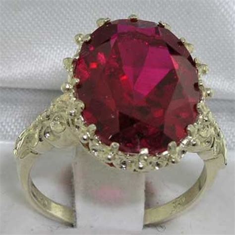 Large Ruby Ring Etsy