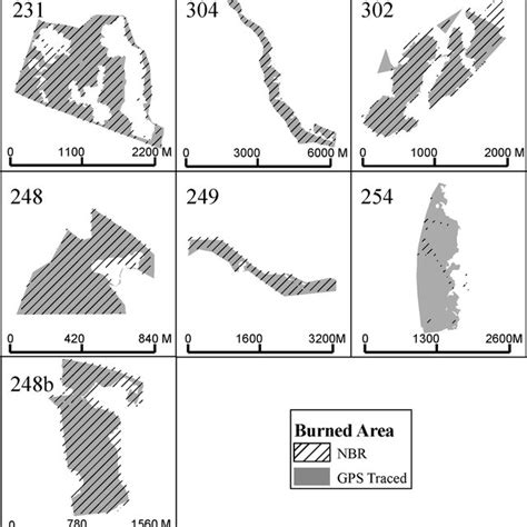 A Comparison Of Gps And Normalized Burn Ratio Nbr Burn Mapping