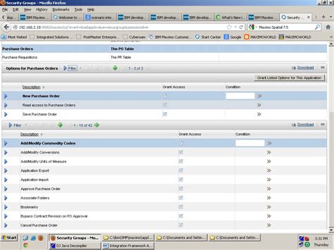 Maximo Functional And Configurations Integration Framework