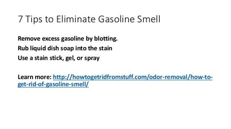 How To Get Rid of Gasoline Smell - Home Remedies