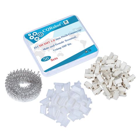 Buy Cqrobot 50 Sets 450 Pieces Jst Sh Smt 1 0mm Pitch 7 Pin Jst