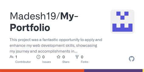 My Portfolio Index Html At Main Madesh My Portfolio Github