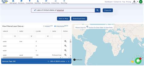Download Lake Data In Shapefile Kml Gkpg 15 Gis Format Filter And