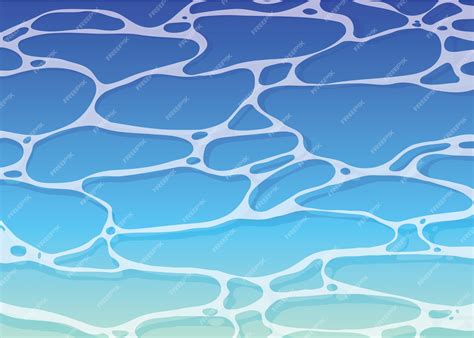 Premium Vector Water Wave Surface Texture Pattern Background