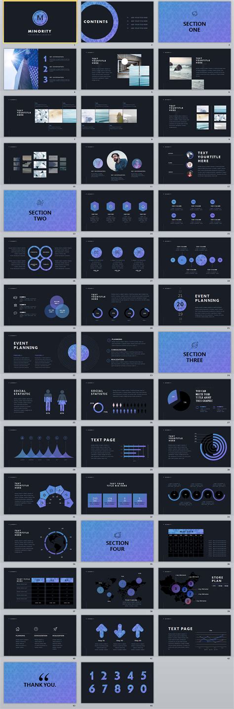43 Black Business Chart Powerpoint Presentations Templ On Behance