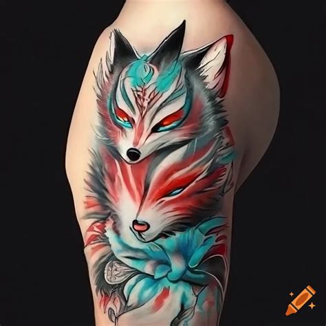 Tattoo Design Of A Kitsune