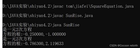 Java实验四 类与对象（三）使用package语句将求一元二次方程根的方法封装在一个有包名的类中包名是tom Csdn博客