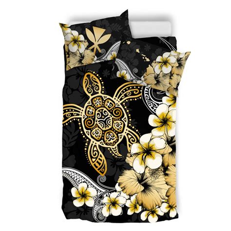 Hawaii Bedding Set Hawaii Turtle Gold Tropical