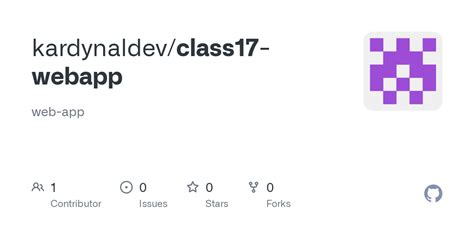 Github Kardynaldev Class17 Webapp Web App