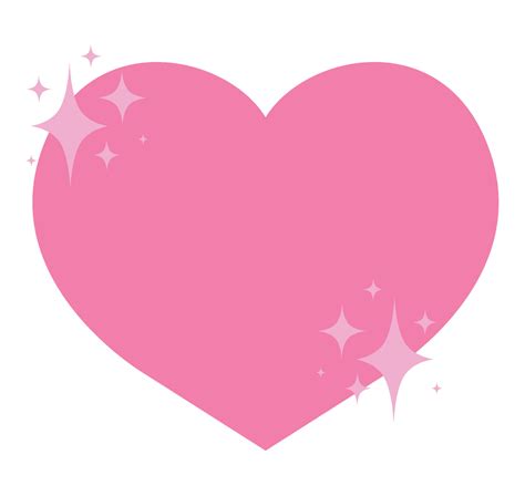 Shiny Pink Heart Over White 24757326 Vector Art At Vecteezy