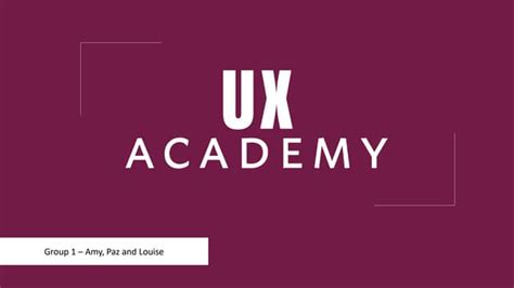 Ux Academy Beginner Ux Design Course Portfolio Louise Ppt