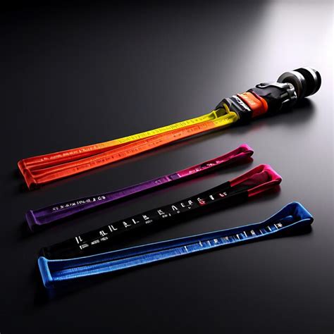 Resistance Bands With Built In Resistance Chart For Quick Reference