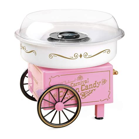 Nostalgia Retro Countertop Cotton Candy Machine Vintage Candy Maker Includes 2 Reusable Cones