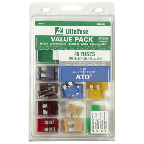 Littelfuse 40 Piece Blade Type Fuse Kit 00940400z Blains Farm And Fleet