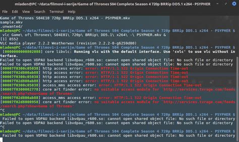 Bash How To Suppress Vlc Output When Calling It From Shell Unix