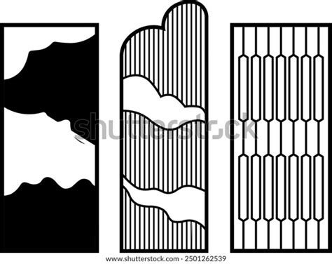 Vector Sketch Illustration Modern Warehouse Background Stock Vector