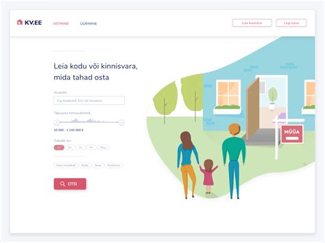 Estonian Realestate Website Kv Ee Search Bar Redesign Concept By Janika Mandel On Dribbble
