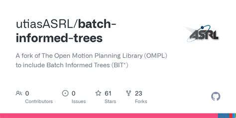 Github Utiasasrlbatch Informed Trees A Fork Of The Open Motion Planning Library Ompl To
