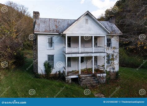 Abandoned Folk Victorian Farmhouse West Virginia Stock Image Image