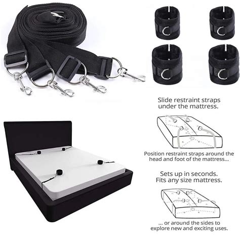 Bed Sex Bondage Kit Restraints Upgrade Under Mattress Bed Bondage Bdsm