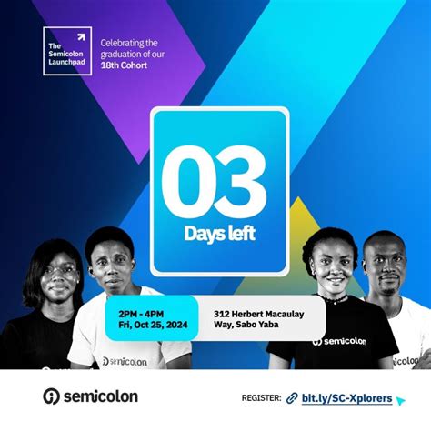semicolon on linkedin only three days left till the launchpad ceremony