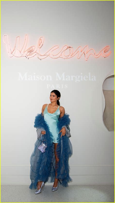 Kylie Jenner Fai Khadra And Manu Rios Sit Front Row At Maison Margiela