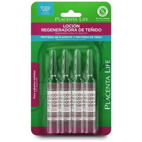 PLACENTA LIFE Regeneradora De Teñido Ampolla 13ml Blister 4und varios
