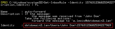 managing users outlook rules using powershell