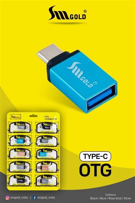 SM GOLD TYPE C OTG CONNECTOR At 21 Piece OTG Cable In Mumbai ID 23500628512