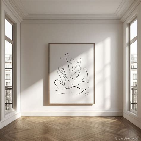 Best 9 Erotic Art Print Set Of 3nude Line Drawingsensual Artsexy