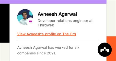 Avneesh Agarwal Developer Relations Engineer At Thirdweb The Org