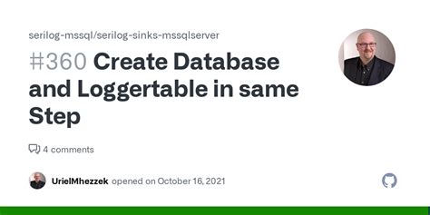 Create Database And Loggertable In Same Step · Issue 360 · Serilog