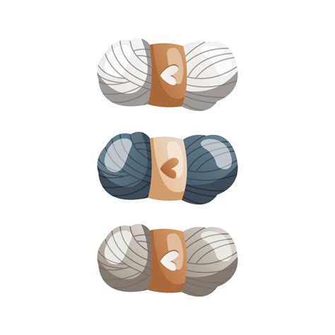 Set Of Balls Of Wool For Knitting Skein Of Wool Yarn Tools And