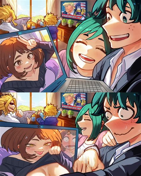 Rule 34 1boy 2koma All Might Big Breasts Blush Stickers Boku No Hero