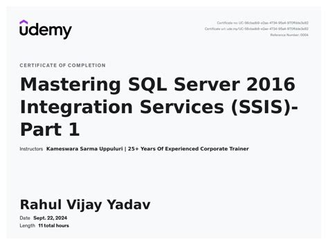 Rahul Yadav On Linkedin Learning Udemy Continuousimprovement Skillsdevelopment Ssis Etl It