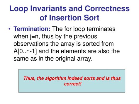 Ppt Analysis Of Insertion Sort Algorithm In Ram Model Powerpoint Presentation Id1413921