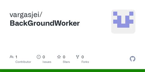Github Vargasjeibackgroundworker