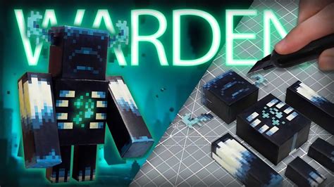 Making A Warden In Real Life Minecraft Papercraft Youtube