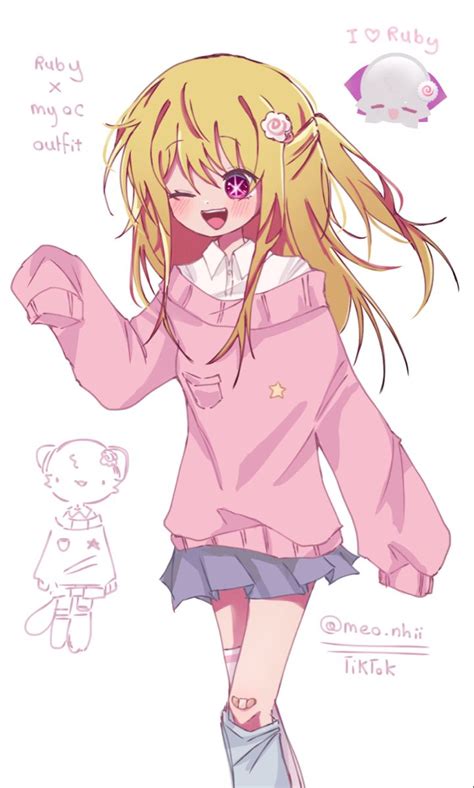 Ruby Hoshino X My Oc Outfit🍥 In 2025 Cute Profile Pictures Drawing