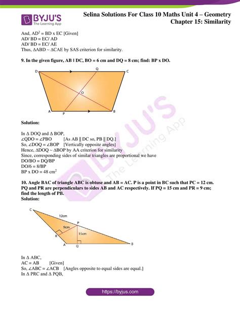 Selina Solutions Concise Mathematics Class 10 Chapter 15 Similarity With Applications To Maps