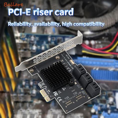 Pci Express 1x To Sata3 0 6 Port Riser Pci E X1 X4 X8 X16 Pci E
