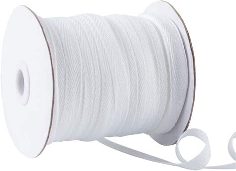 Yards M Roll Wide Herringbone Cotton Webbings Cotton Twill Tape Ribbons Flat Cotton