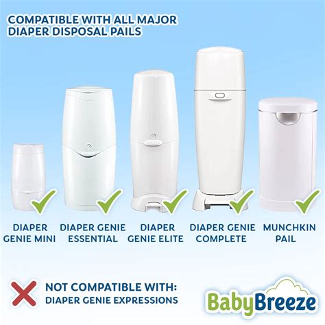 Diaper Genie Diaper Pail Refills 3 Pack 810 Count At Leonard Kaminski Blog