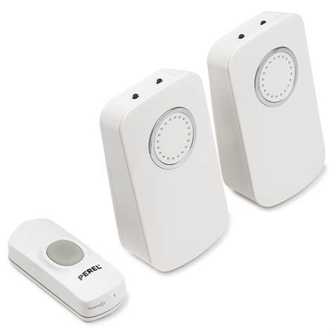 Deurbelset Perel Draadloos 2 Ontvangers 150 Meter Perel Kabelshop Nl