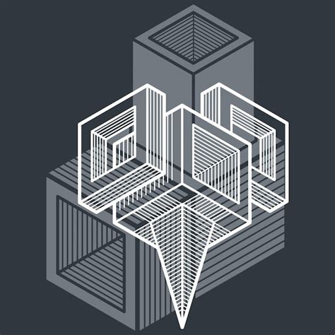 Premium Vector 3d Design Abstract Vector Dimensional Cube Shape