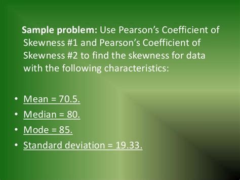 Pearson Coefficient Of Skewness Qlerocar