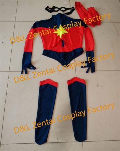 Warbird Binary Ms Captain Marvel Superhero Costume Mm1837 3699 Superhero Costumes Online