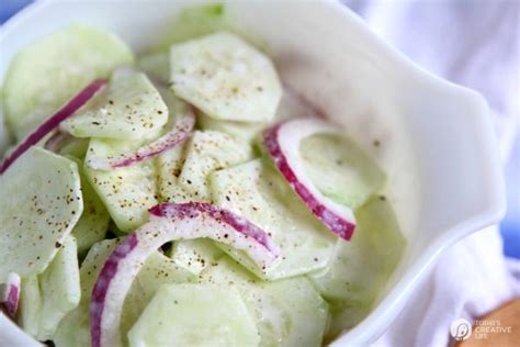 Cucumber Salad Sour Cream Vinegar Sugar
